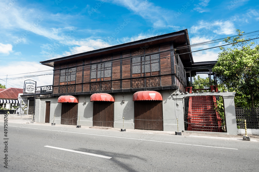 Pagsanjan, Laguna, Philippines - April 2022: An old and restored ...