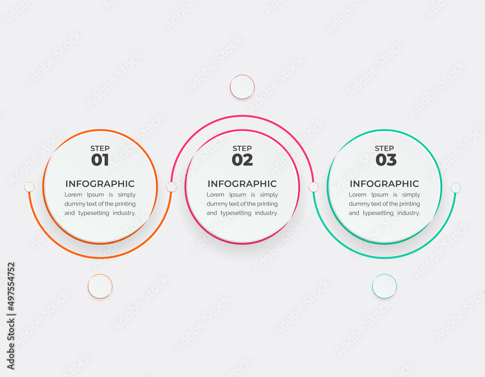 Business data visualization. Process chart. Abstract elements of graph ...