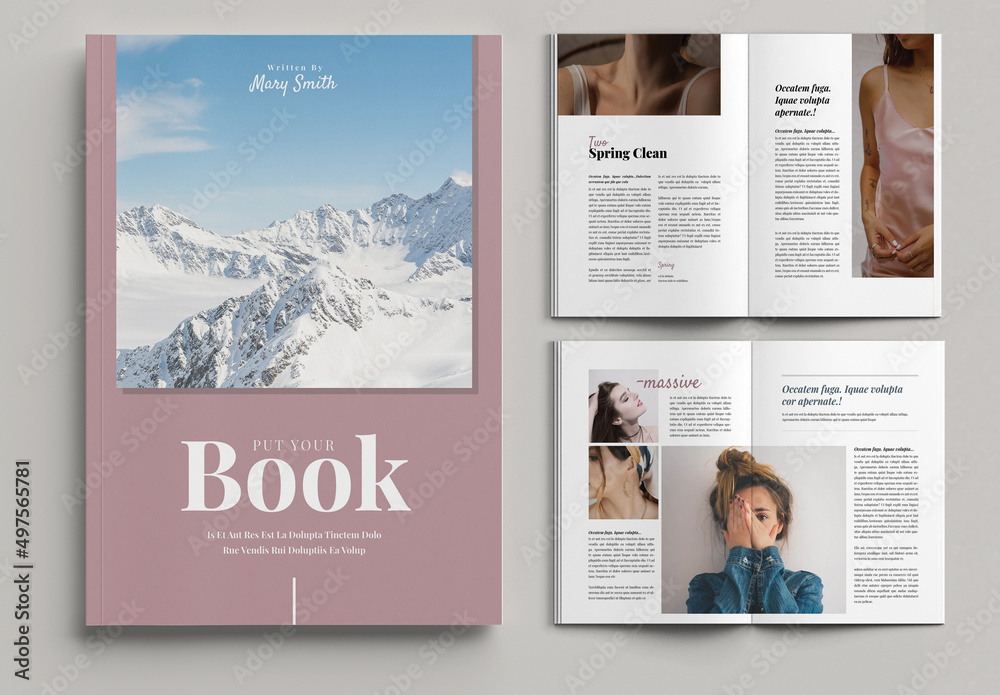 Simple Magazine Layout Stock Template | Adobe Stock