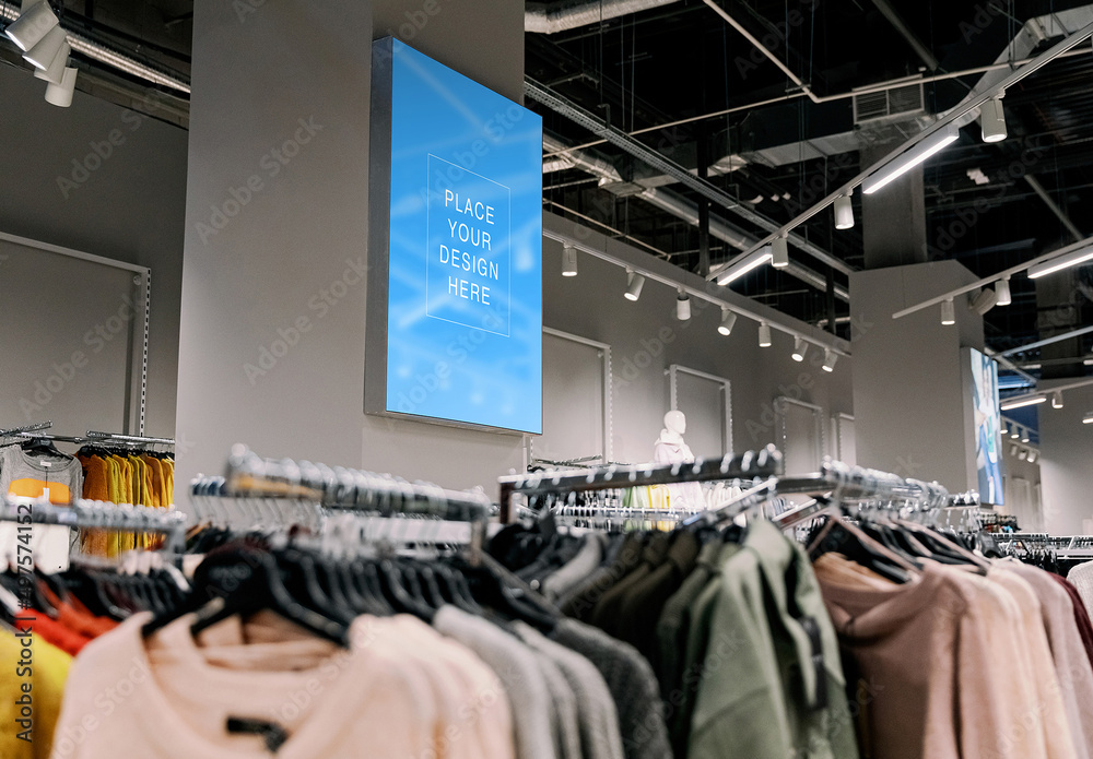 Shopping Brand Store Banner Mock-Up Stock Template | Adobe Stock