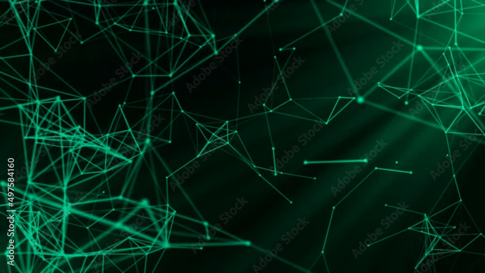 Beautiful animation with moving chains in space. Motion. Flying chains ...