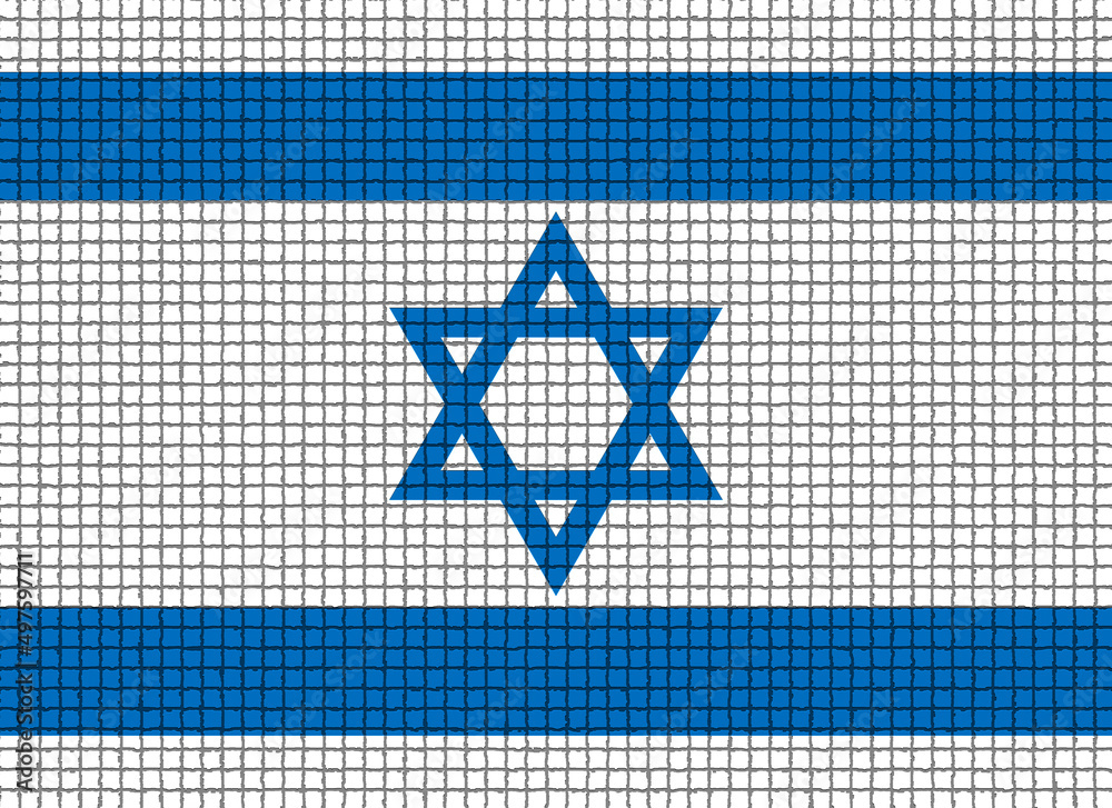Israel flag. IL national logo. Israel patriotism symbol. State banner ...