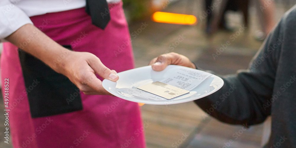 Restaurant payment Stock Photo | Adobe Stock