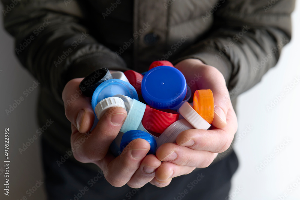 Plastic caps Stock Photo | Adobe Stock