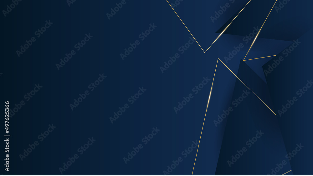 Abstract blue and gold background with gold threads Stock Vector ...