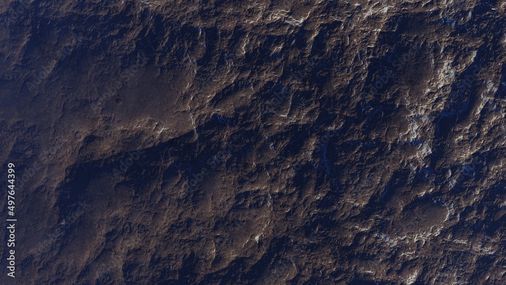 alien planet landscape sci fi spatial background, view from planet ...