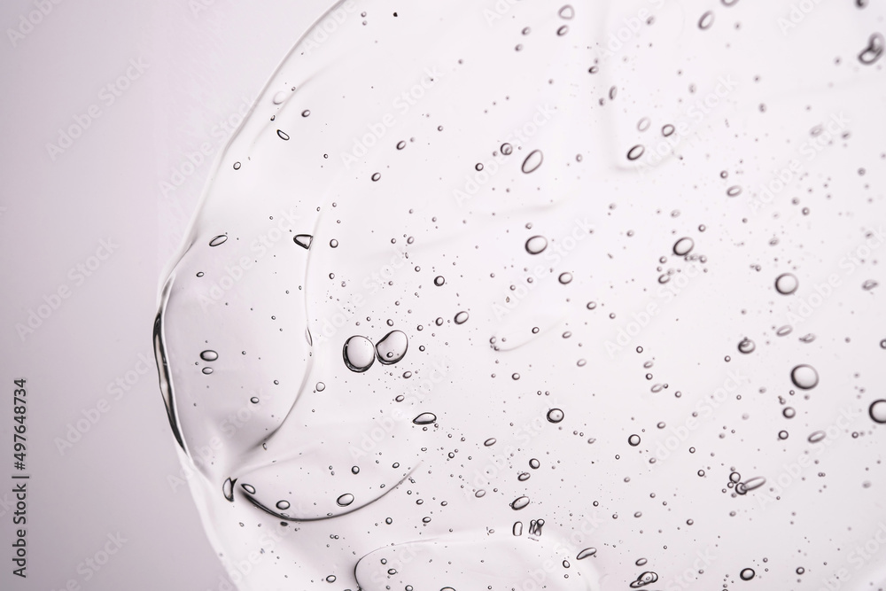 The texture of a thick cosmetic gel on a neutral background. Stock ...