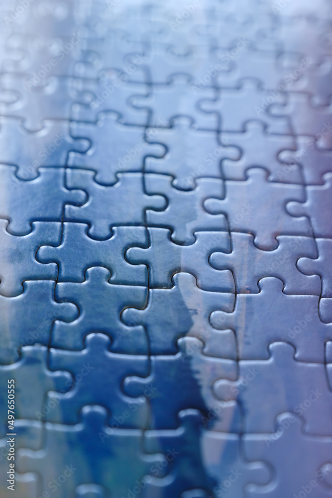 Connected and Solved Puzzle Stock Photo | Adobe Stock