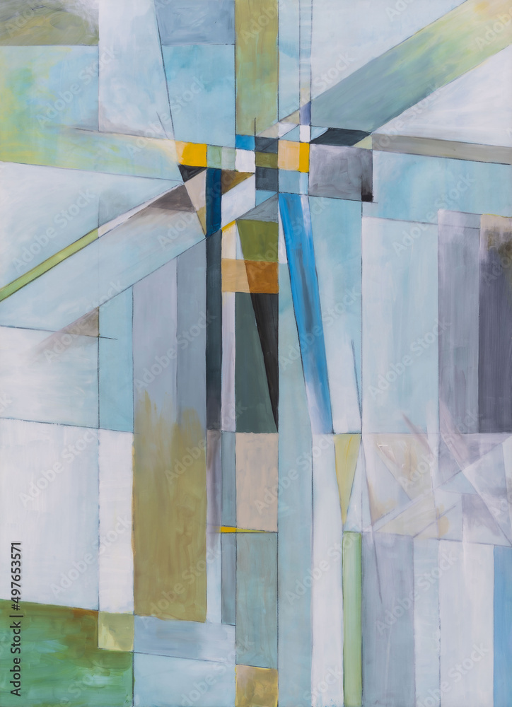 An Abstract Painting; Cruciform Structure. Stock Photo | Adobe Stock