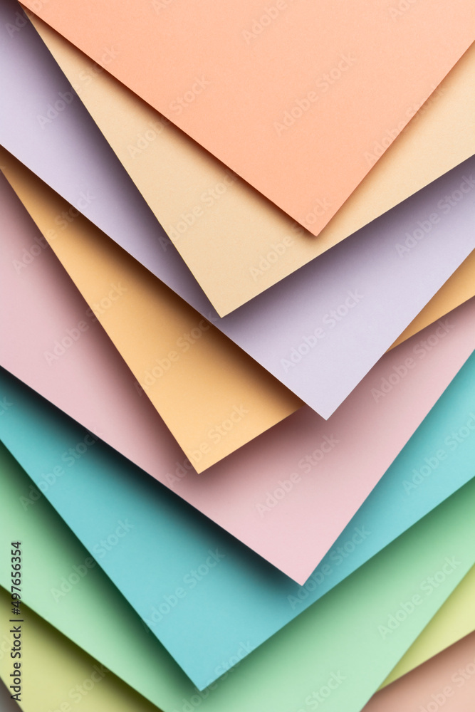 Colorful triangle paper background Stock Photo | Adobe Stock