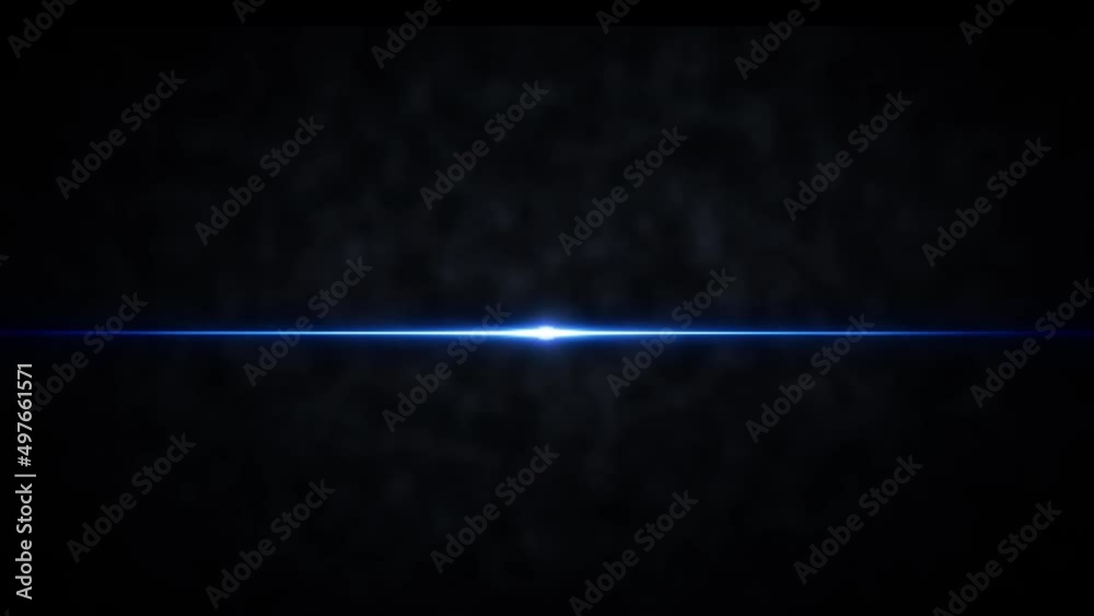 Blue center flash lights optical lens flares shiny animation art with ...