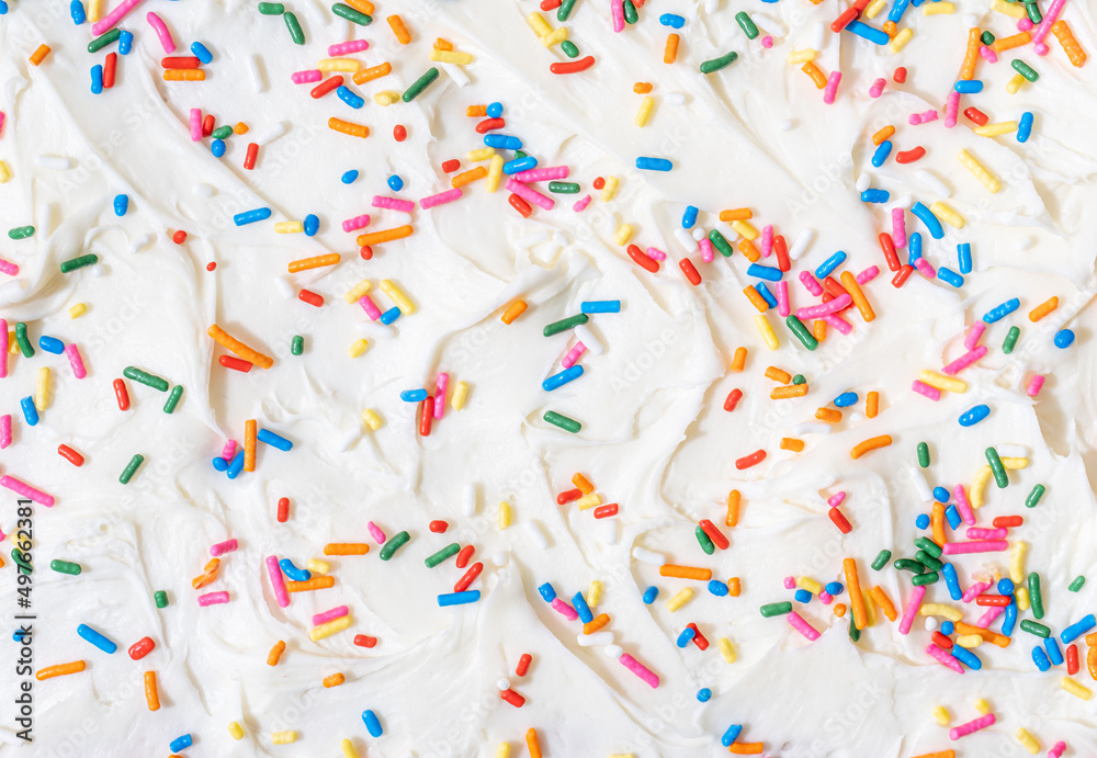 Birthday Cake Closeup Stock Photo | Adobe Stock