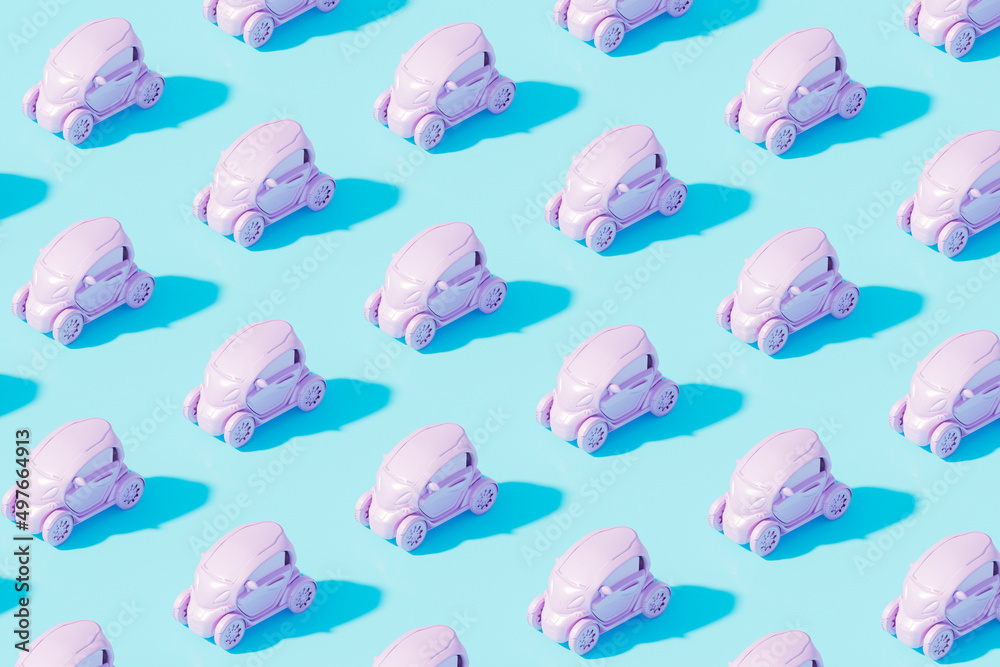 Repeating patterns: micro car Stock Photo | Adobe Stock