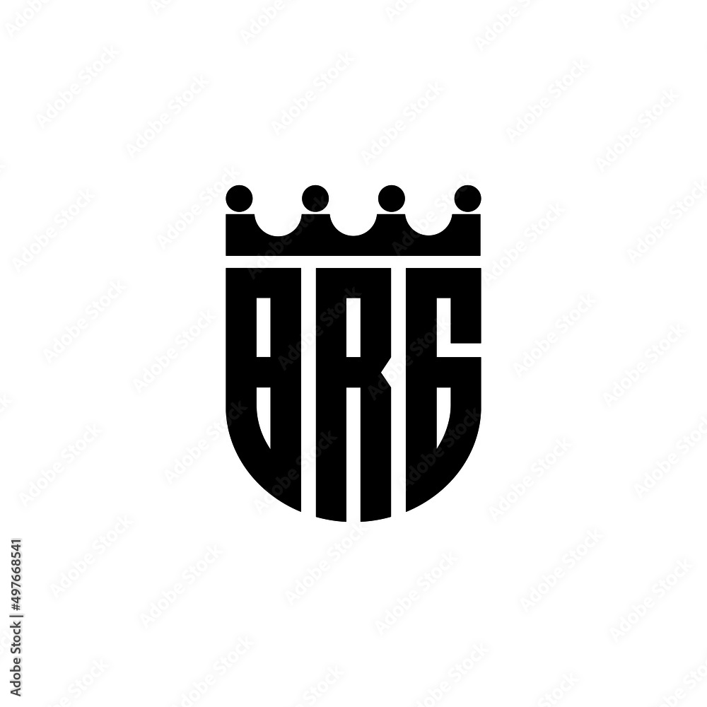 BRG letter logo design with white background in illustrator, vector ...