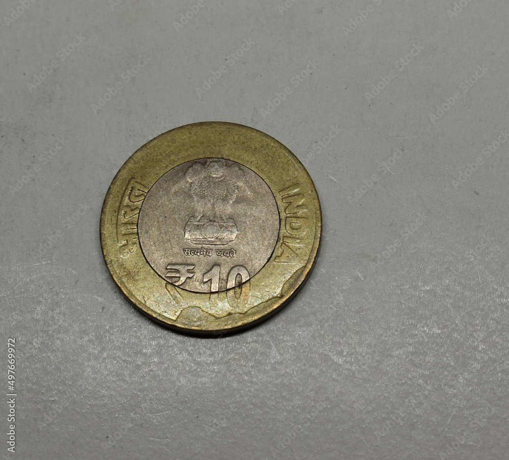Indian Currency Ten Rupees Coin, Indian Currency, Money, Ten Rupees old ...