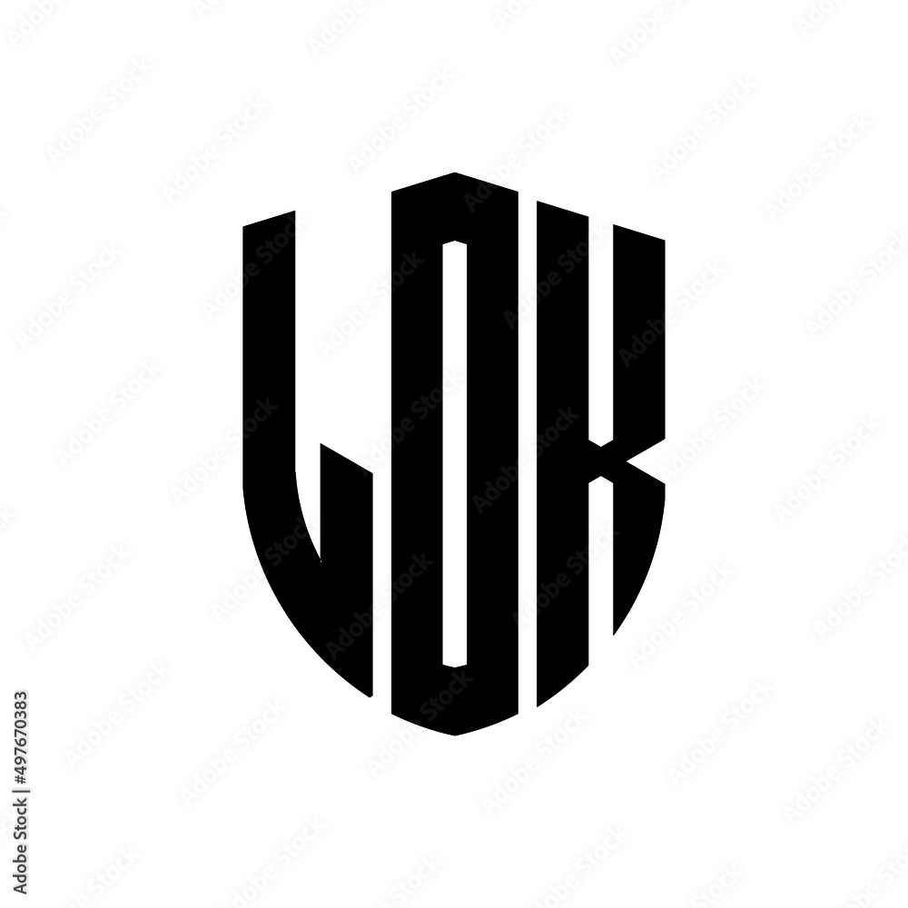 LDK letter logo design. LDK modern letter logo with black background ...