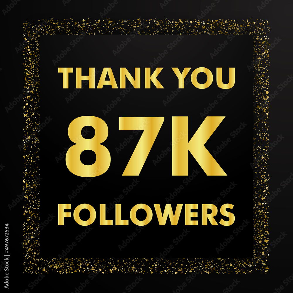 Thank you followers peoples, 87k online social group, number of ...