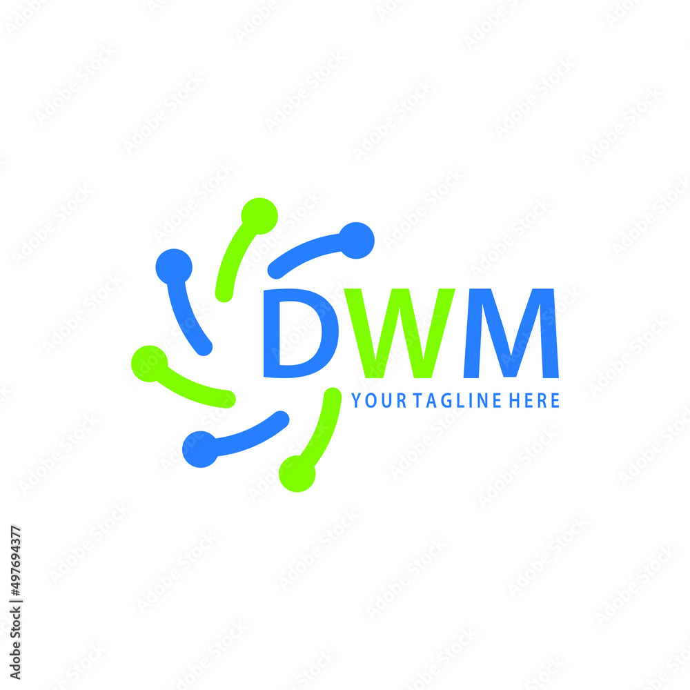 DWM logo design initial creative letter on white background. DWM vector ... DWM logo design initial creative letter on white background. DWM vector ...