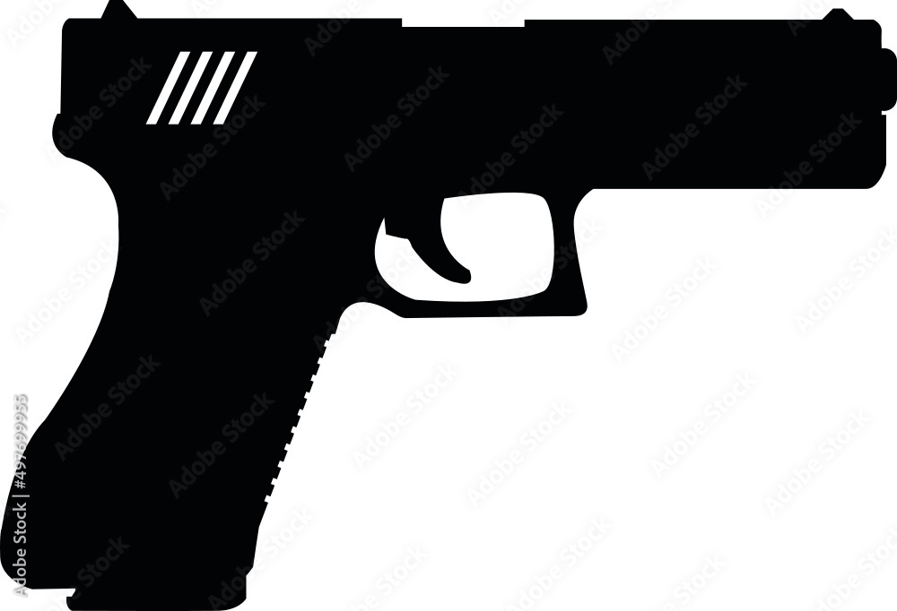 hand pistol gun svg vector for cricut and silhouette Stock Vector ...