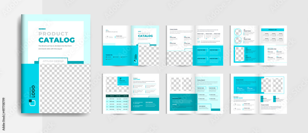 Vektorová grafika „Product catalog design template for your business ...