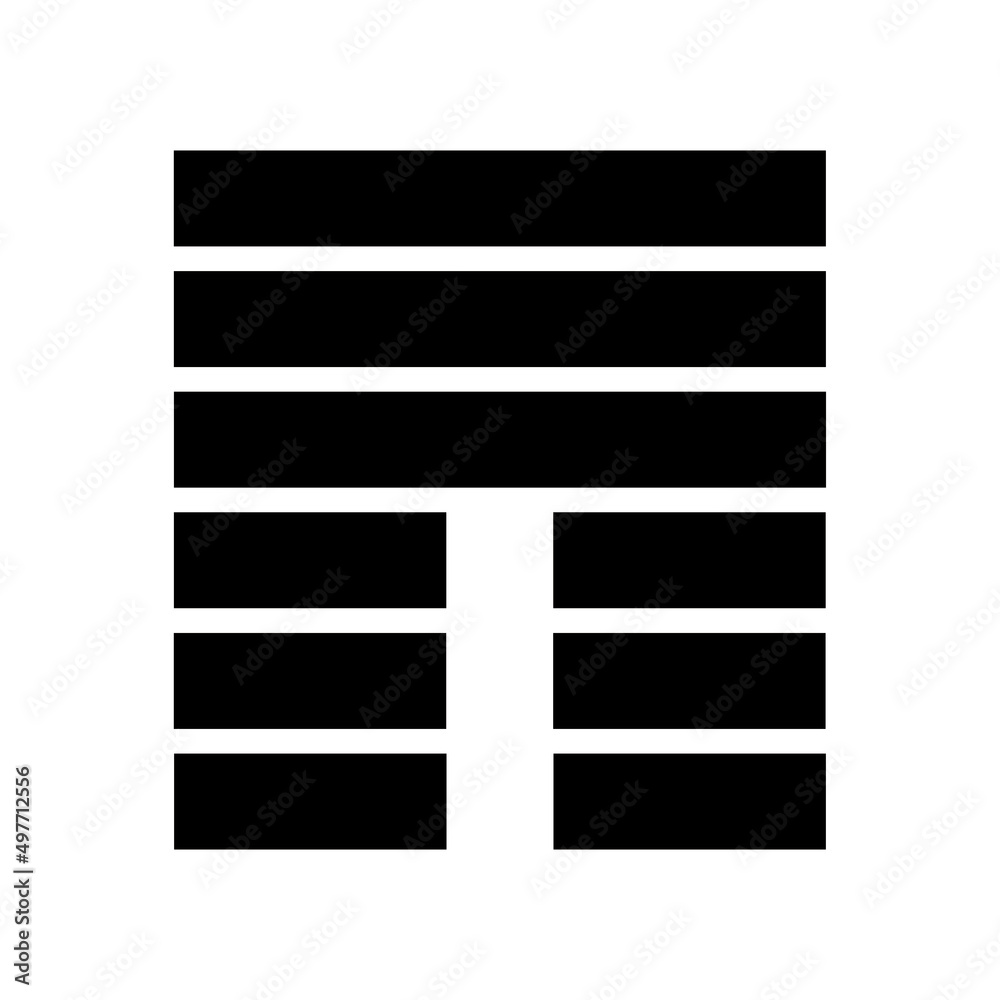 Gene Key 12 Hexagram i ching human design Stock Illustration | Adobe Stock