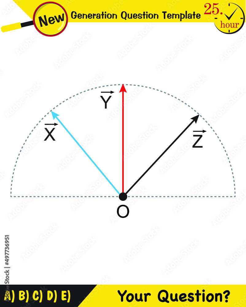 Physics, the subject of vectors, new generation question template, your ...