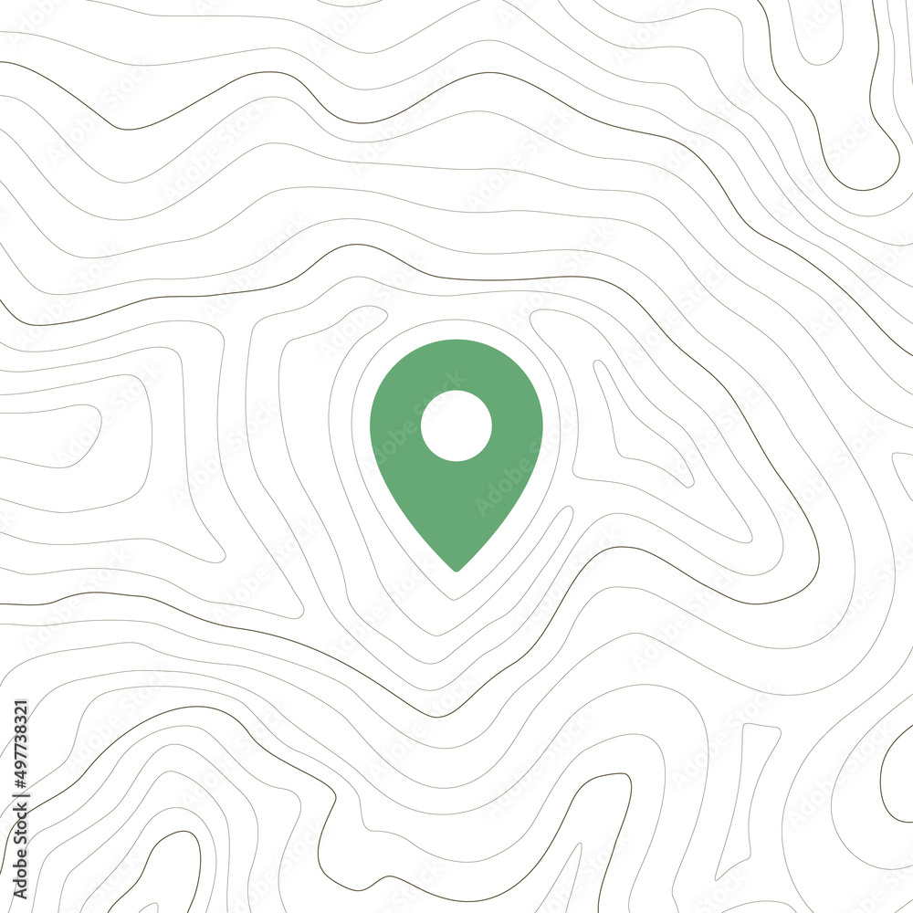 Vector seamless background with texture topographic contour line ...