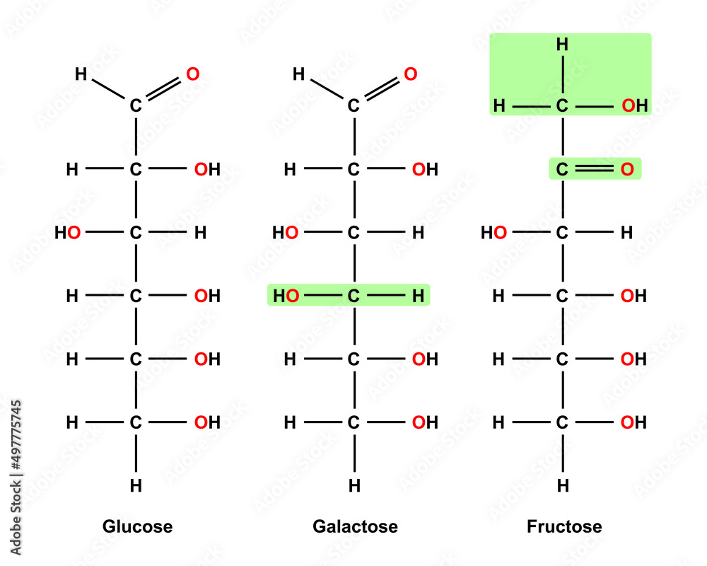 Vetor de Chemical Illustration of Differences Between Three ...
