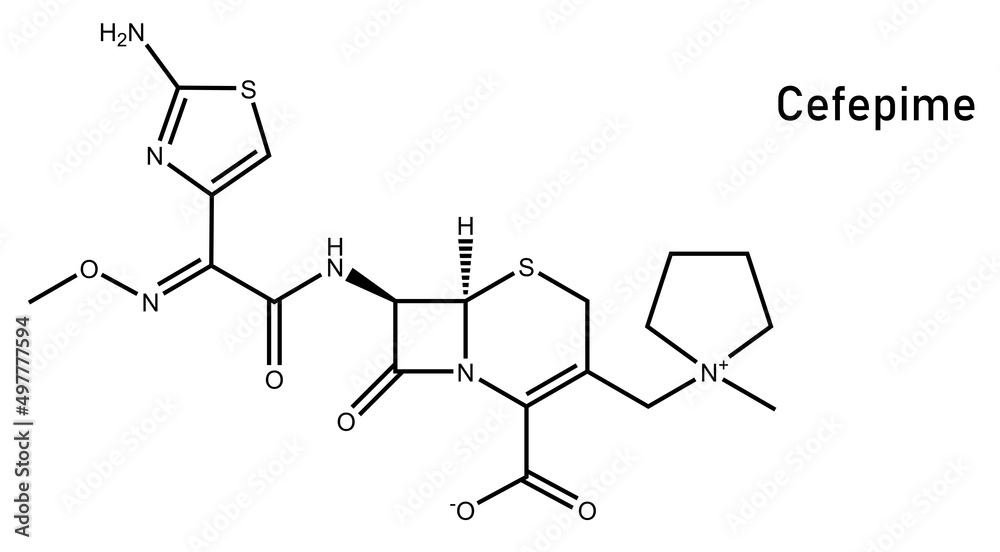 Cefepime is a fourth-generation cephalosporin antibiotic with the ...