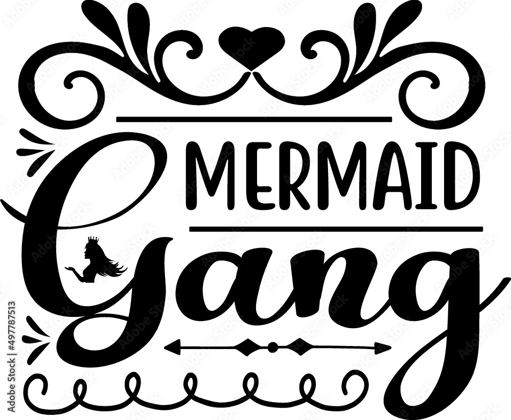 Mermaid Svg Design Adulting Vector File Svg File Eps File Svg 