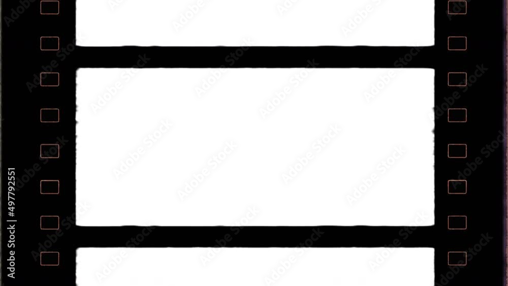 70mm Film Frame for Retro Vintage Effects with Digital Video. Empty ...