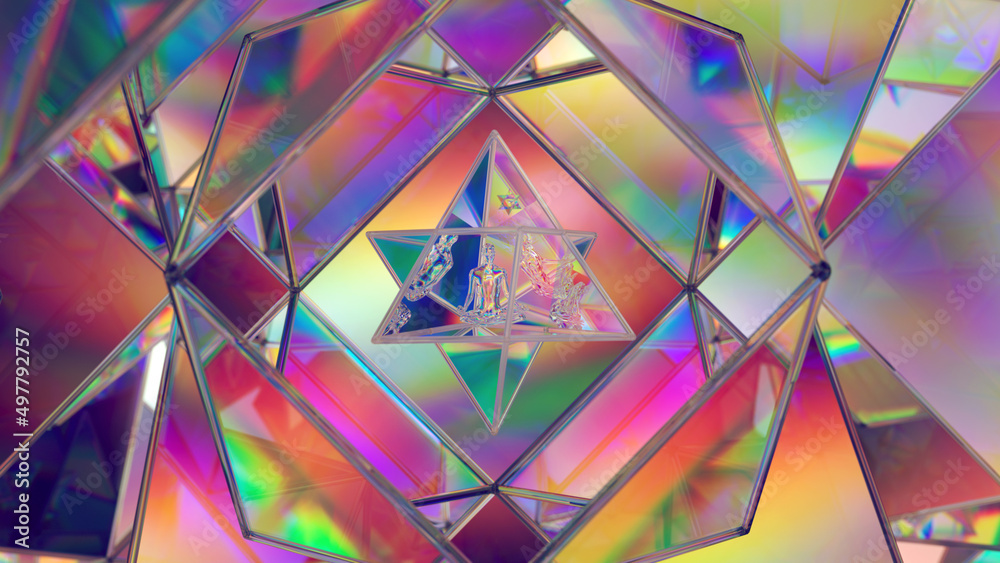 3d illustration of a meditative astral journey on an object from the ...