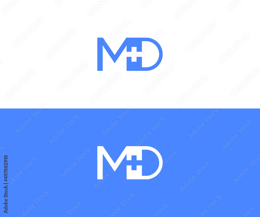 md logo Stock Vector | Adobe Stock