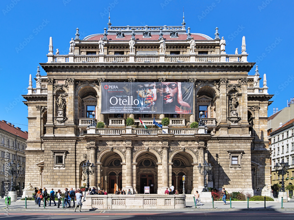 The Hungarian State Opera House in Budapest. Originally known as the ...
