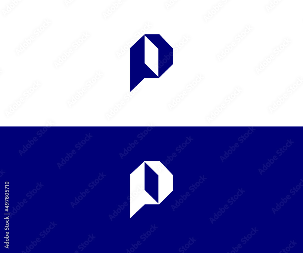 p logo Stock Vector | Adobe Stock