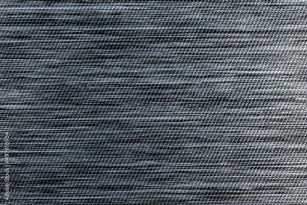 Gray fabric background from textile dense material with wicker pattern ...
