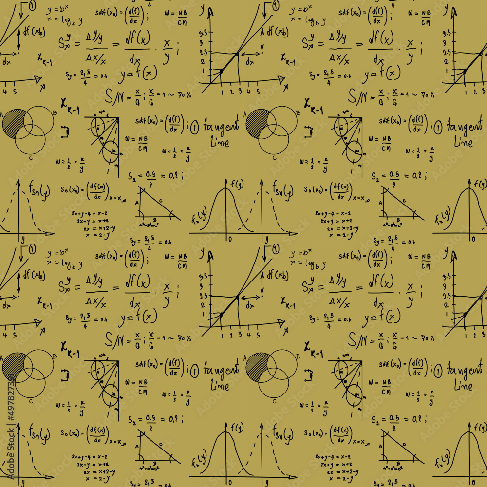 hand drawn physics formula science knowledge education chemistry and ...