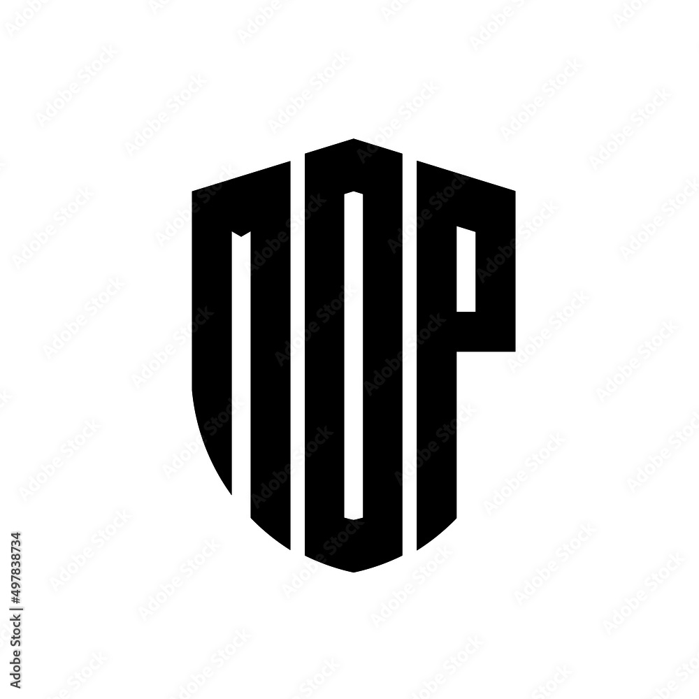 MDP letter logo design. MDP modern letter logo with black background ...