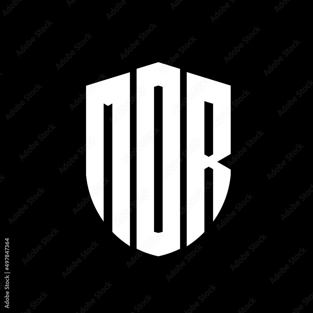 MOR letter logo design. MOR modern letter logo with black background ...
