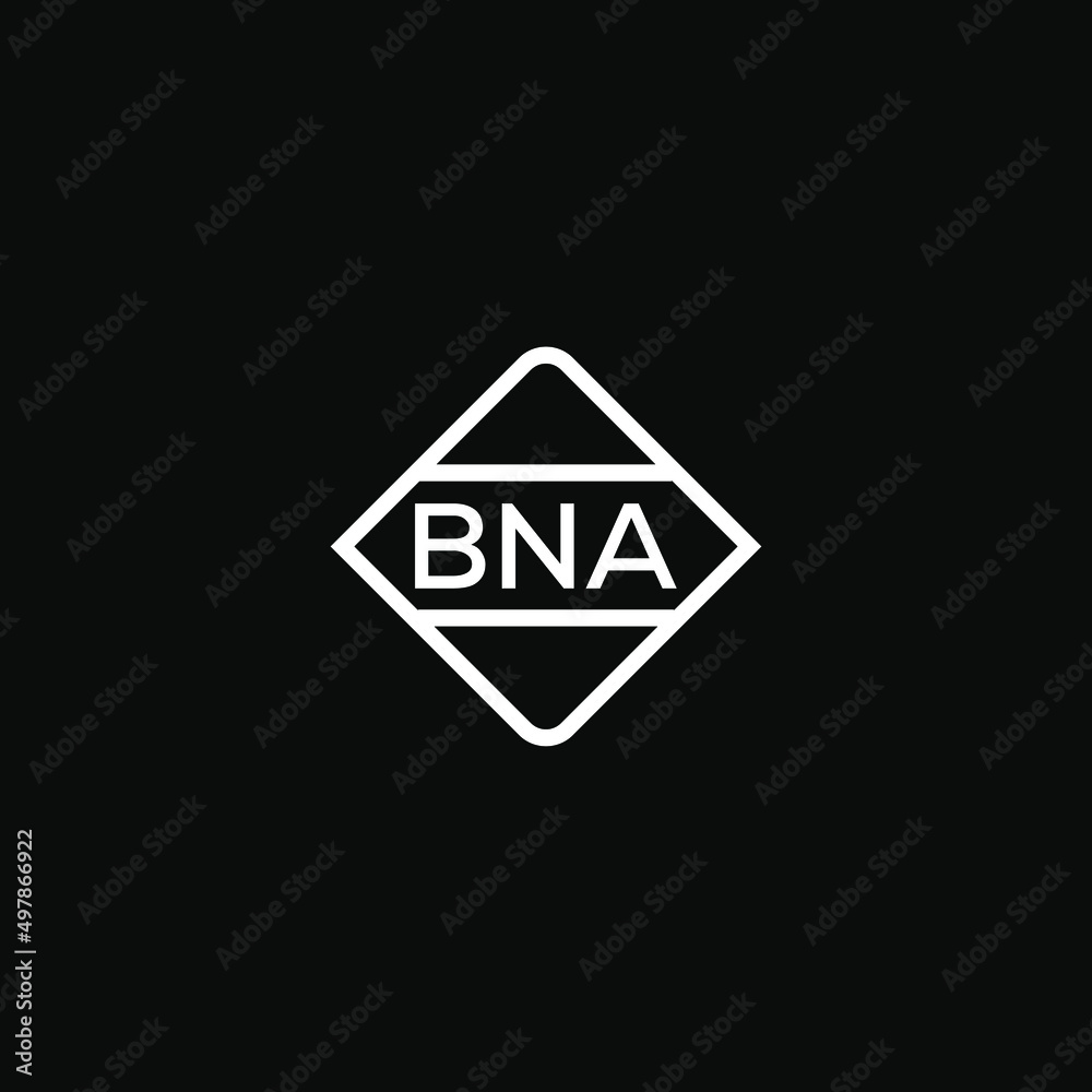 BNA letter design for logo and icon.BNA monogram logo.vector ...