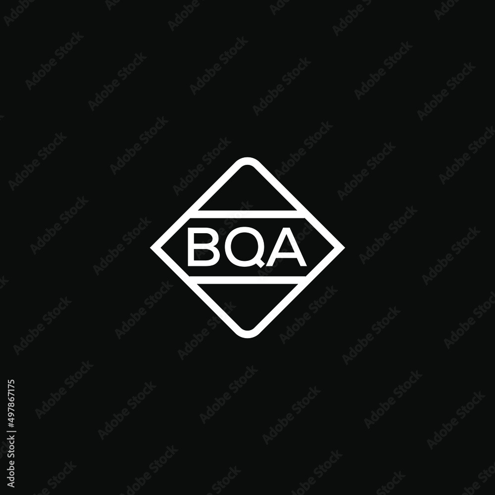 BQA letter design for logo and icon.BQA monogram logo.vector ...