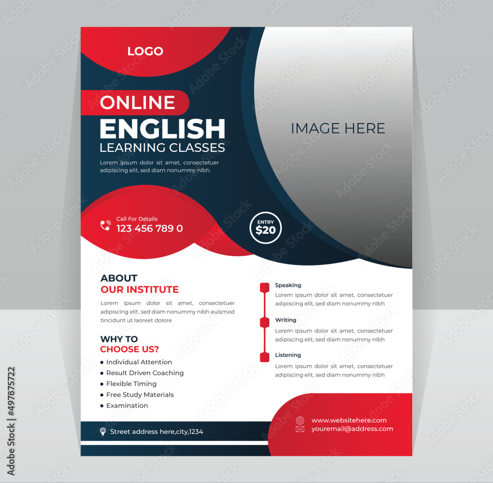 English Course Poster