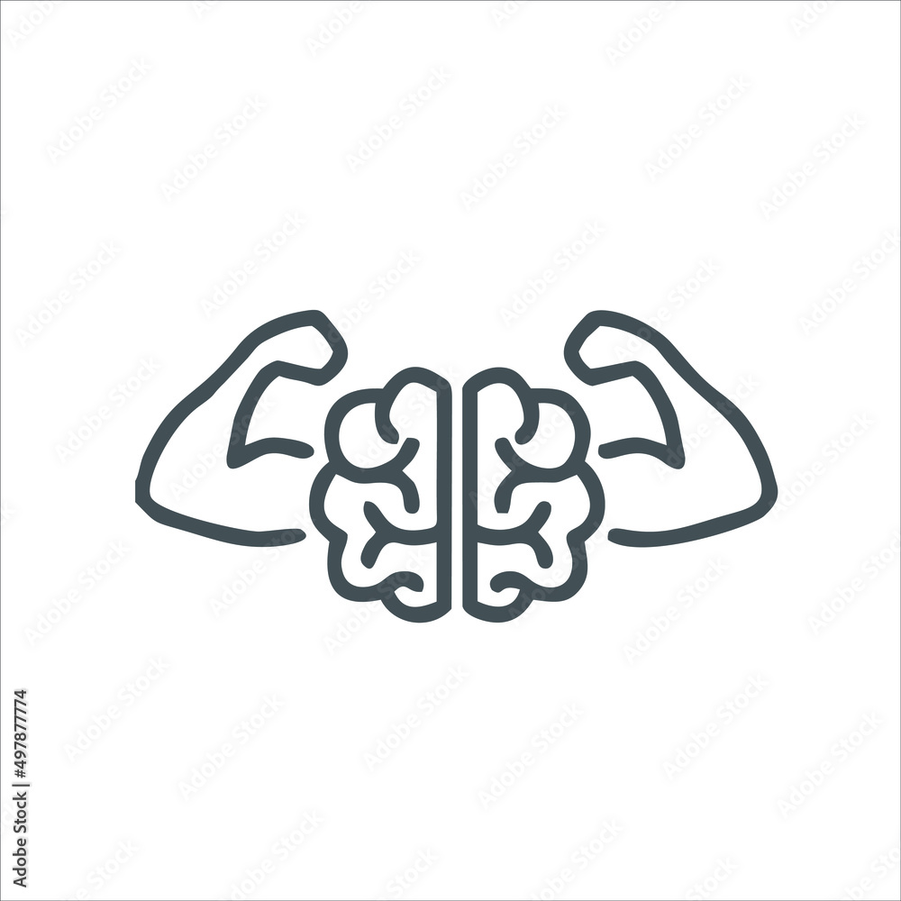 Arm muscle. Emoji of strong bicep. Emoticon of strength in hand. Icon ...