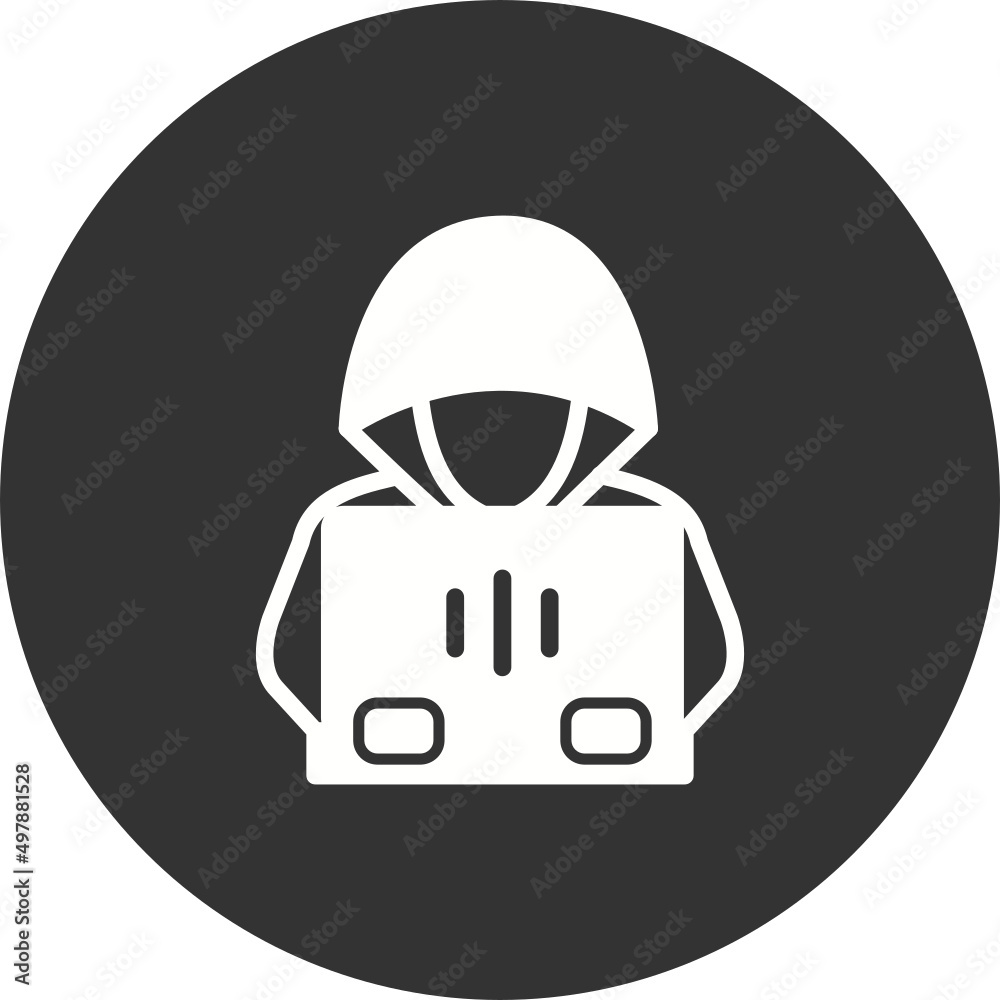 Hacker Icon Stock Vector | Adobe Stock