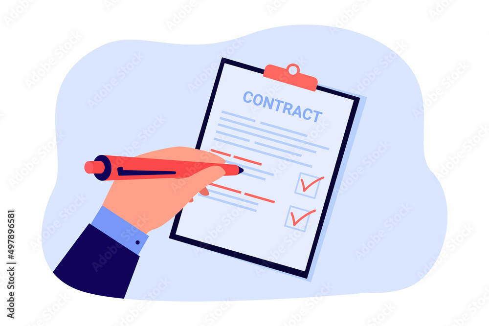 Person Signing Paperwork