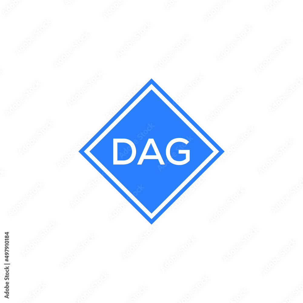 DAG letter design for logo and icon.DAG monogram logo.vector ...