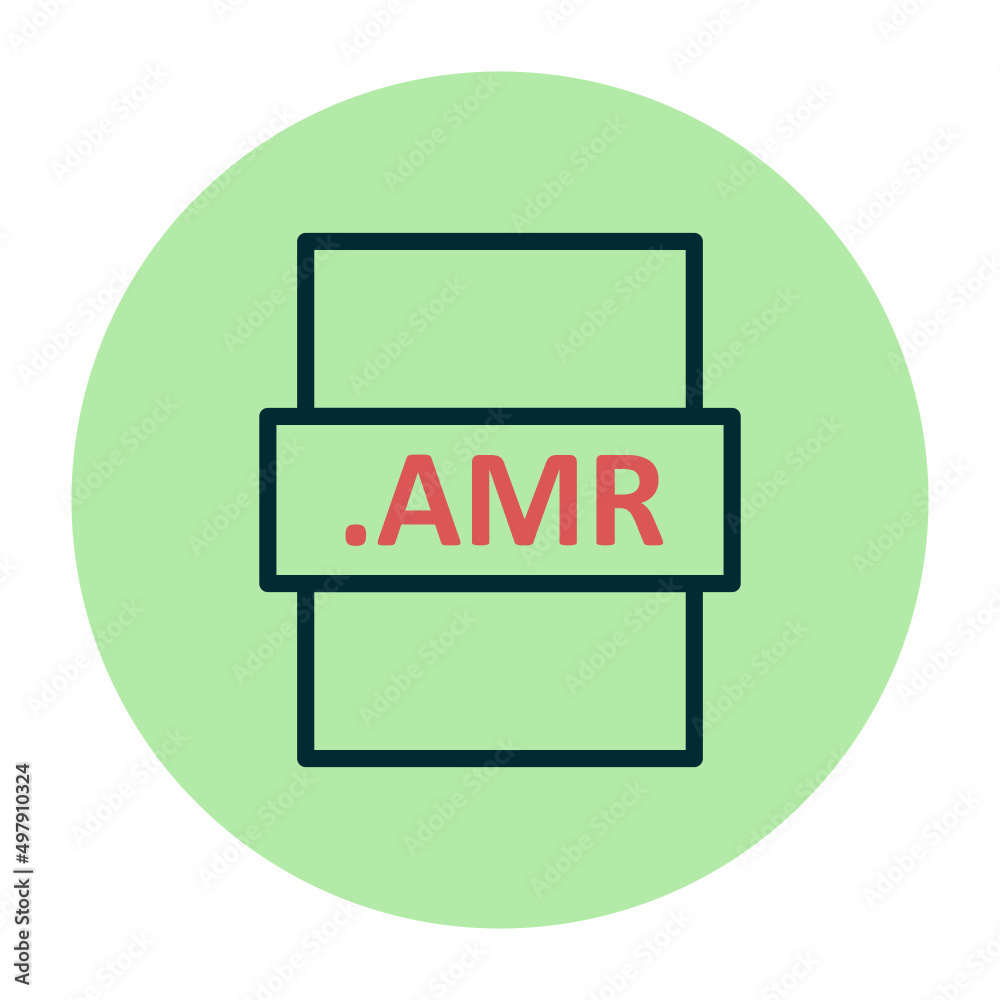 .AMR Icon Stock Vector | Adobe Stock