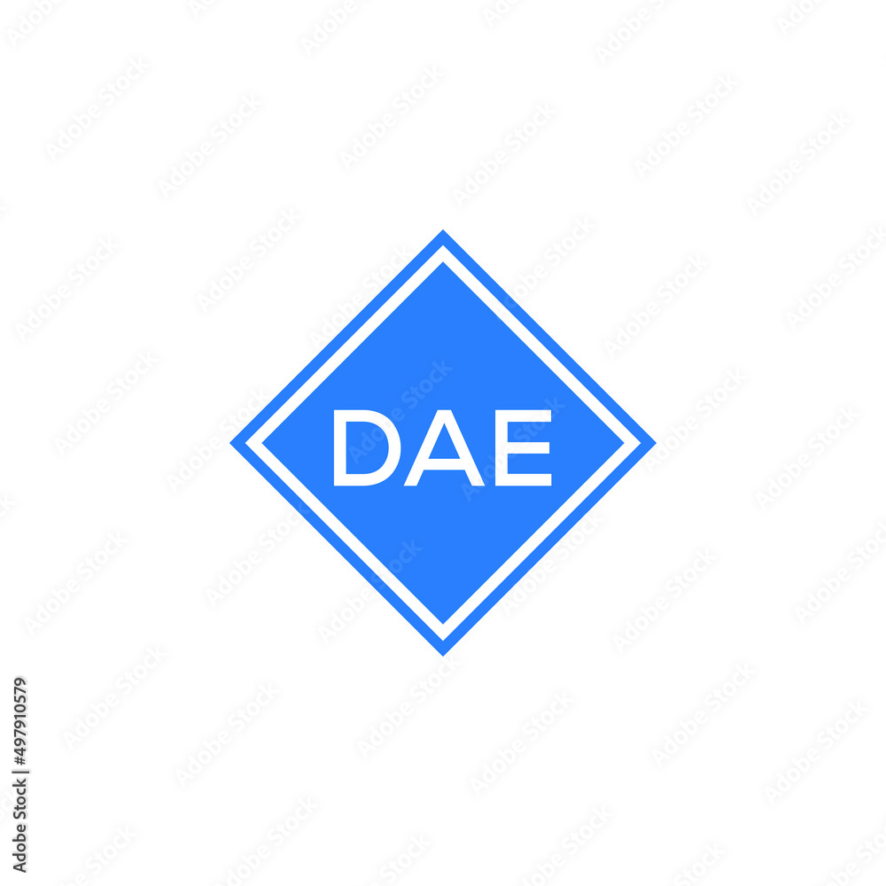 DAE letter design for logo and icon.DAE monogram logo.vector ...