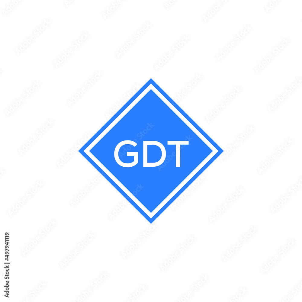 GDT letter design for logo and icon.GDT monogram logo.vector ...
