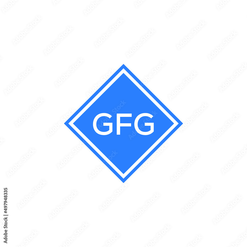 GFG letter design for logo and icon.GFG monogram logo.vector ...